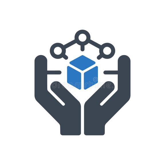 Package in safe hands icon stock vector. Illustration of safe - 361696219