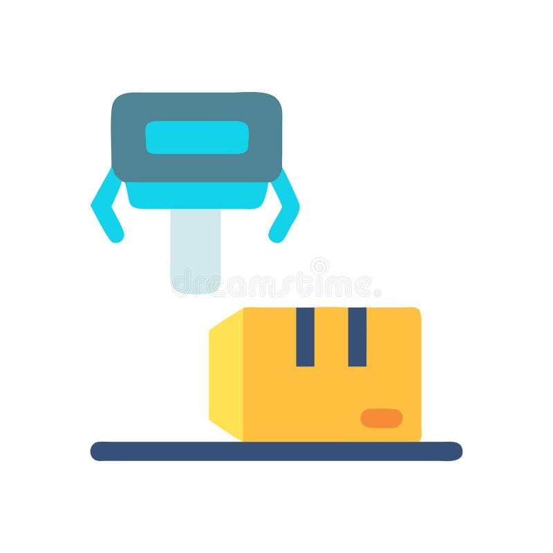 Package Scanner Technology Icon Stock Illustration - Illustration of ...