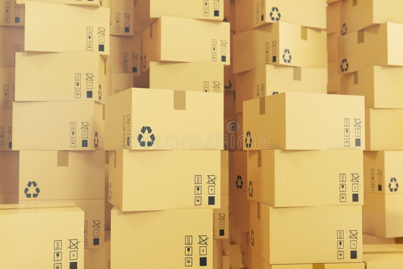 Package Shipment, Freight Transportation and Delivery Concept ...