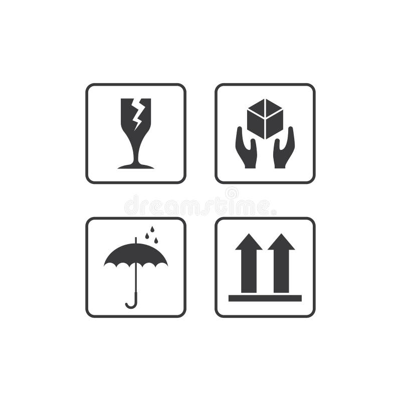 Package sign stock vector. Illustration of sign, warning - 108057098