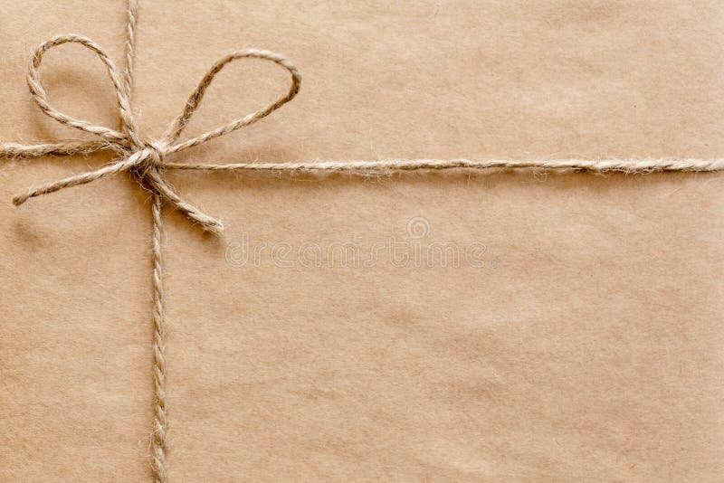 Package stock image. Image of paper, knot, rope, packaging - 62848401