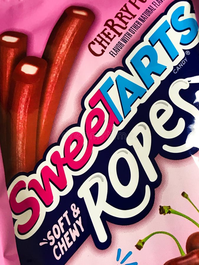 Package of Sweetarts Cherry Ropes Candy Editorial Stock Photo - Image ...