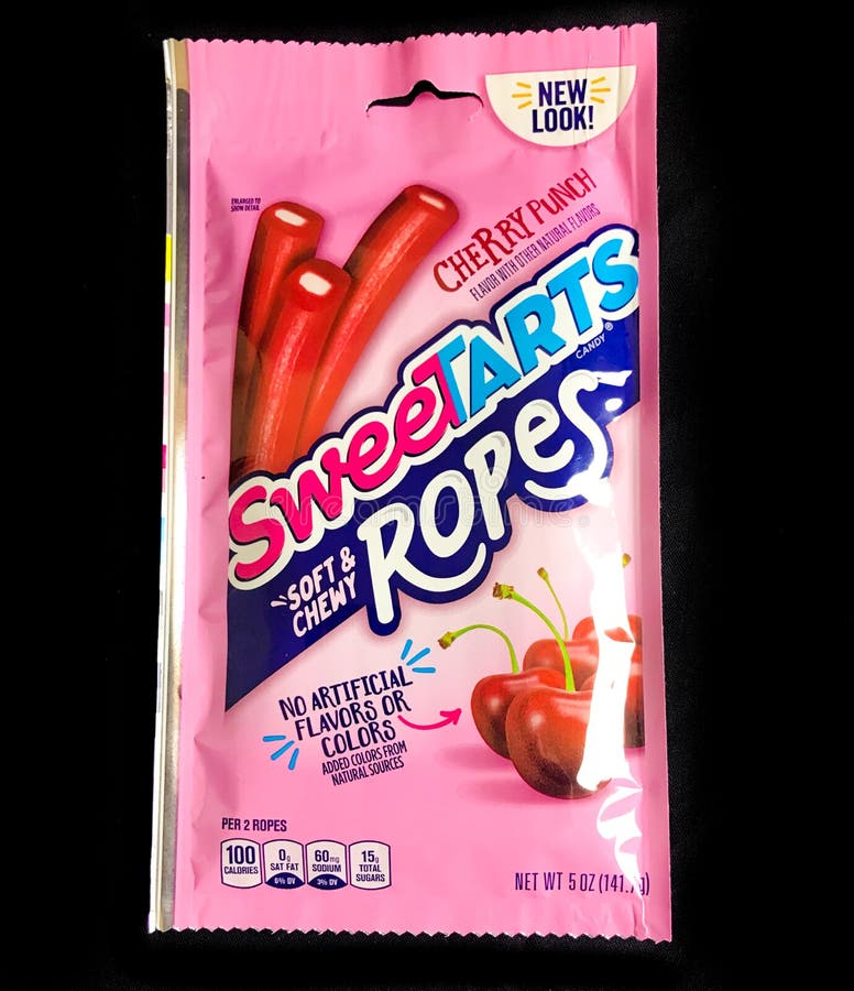 Package of Sweetarts Cherry Ropes Candy Editorial Stock Photo - Image ...