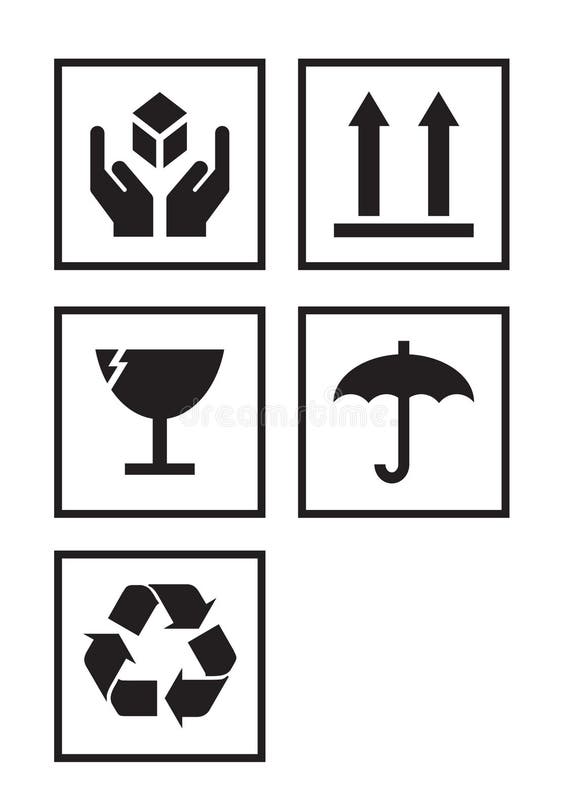 Package Symbols stock vector. Illustration of recycling - 15575410