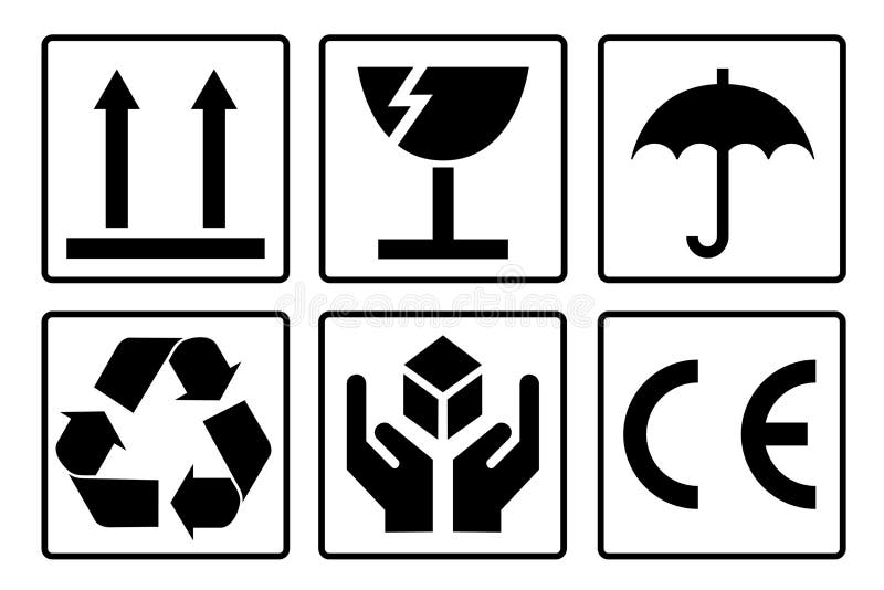 Package Symbols stock vector. Illustration of fragile - 21163247