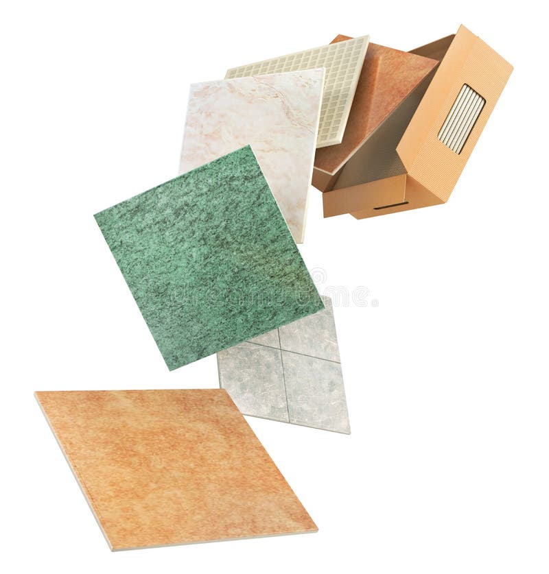 Package of Tile Isolation on a White. Stock Illustration - Illustration ...
