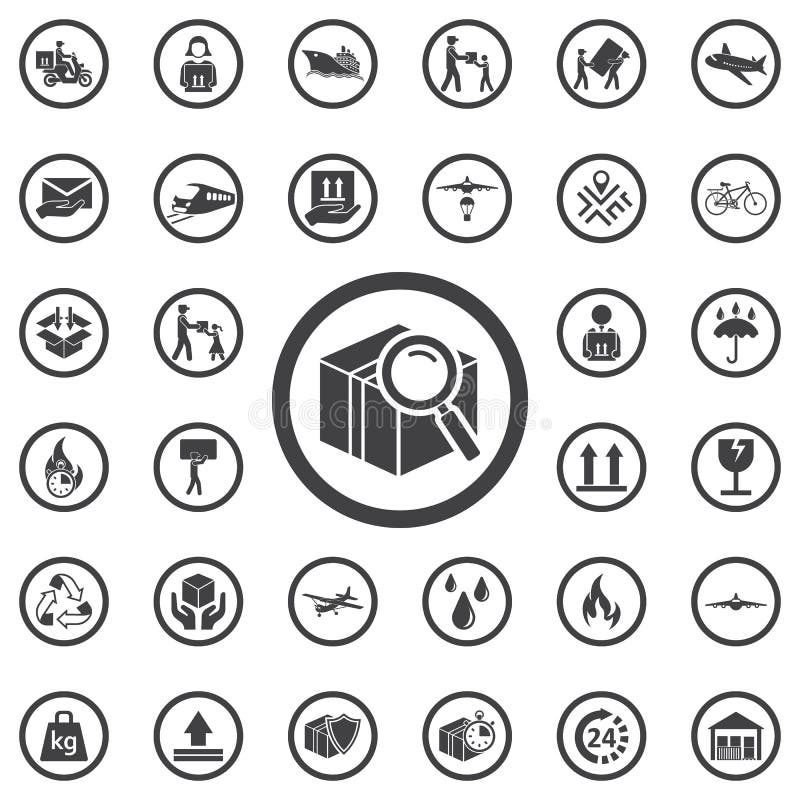 Package Tracking Icon. stock illustration. Illustration of perfect ...