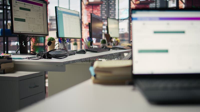 Package Tracking Software and Spreadsheets Displayed on PC Screens in ...