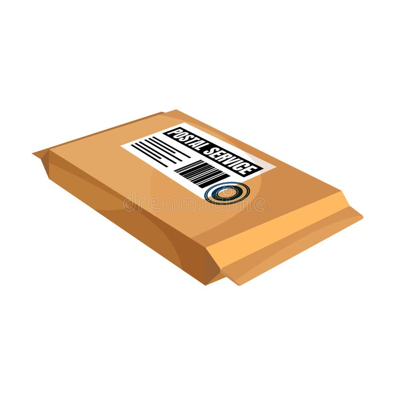 Package Vector Icon.Cartoon Vector Icon Isolated on White Background ...