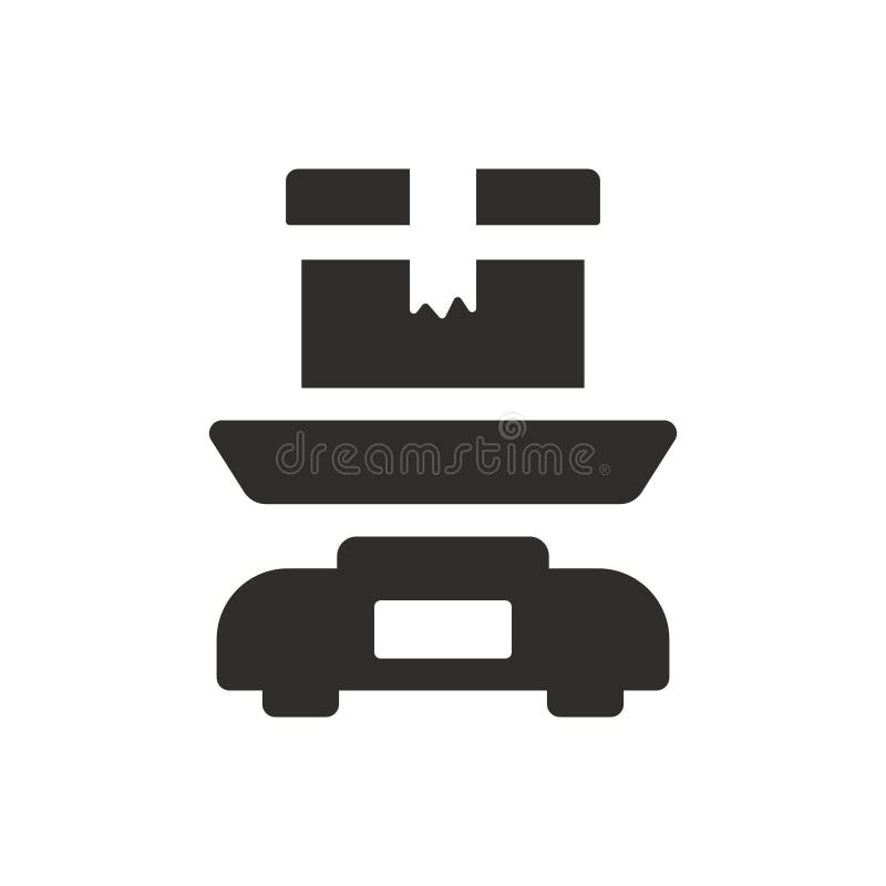 Package weight icon vector stock vector. Illustration of pixel - 109582880