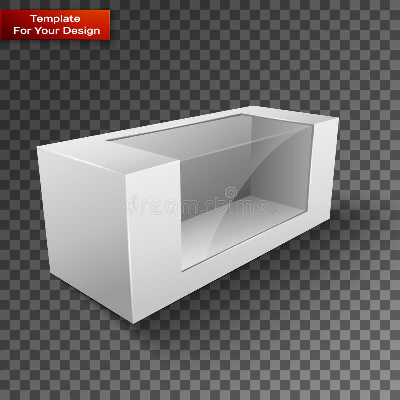 Package white box design stock vector. Illustration of mock - 129412839