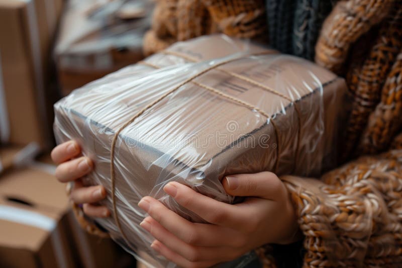 A Package Wrapped in Warmth: a Postal Worker Carefully Carries a ...