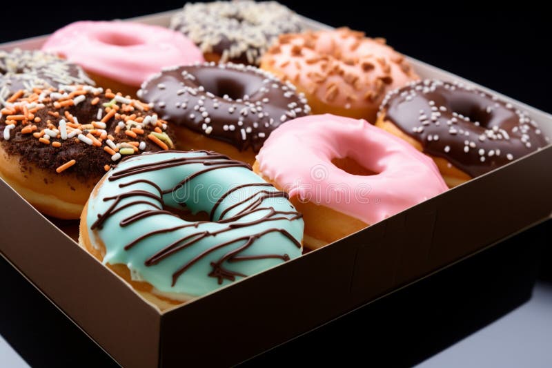 Packaged Donuts Edited for Delectable Presentation and Indulgent Appeal ...