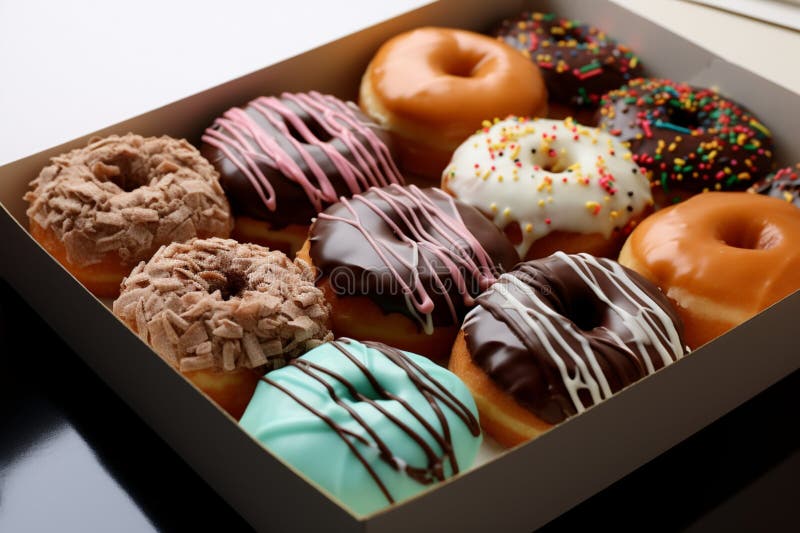 Packaged Donuts Edited for Delectable Presentation and Indulgent Appeal ...