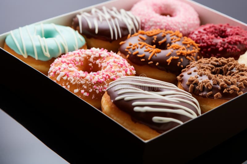 Packaged Donuts Edited for Delectable Presentation and Indulgent Appeal ...