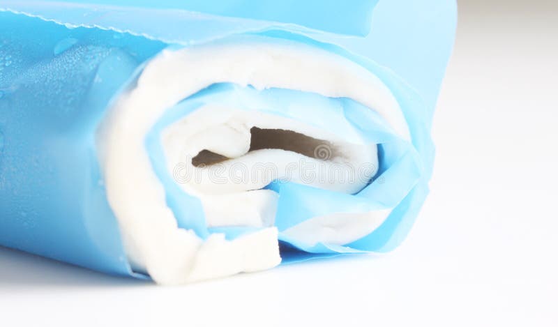 Packaged frozen pastry stock photo. Image of food, blue - 13482324