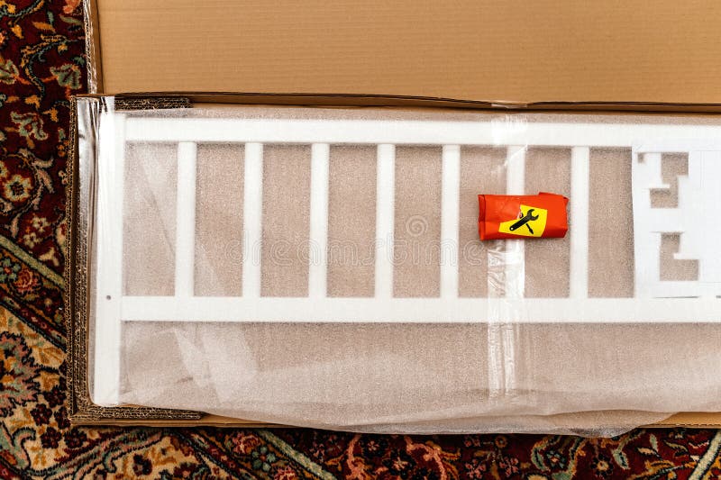 Packaged Furniture Component with ToolsPackaged Furniture Compon Stock ...