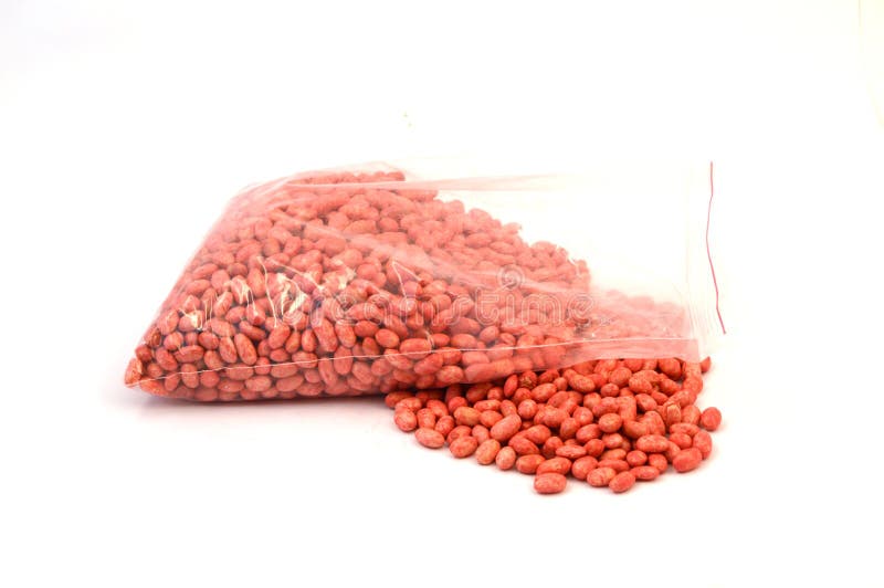 Packaged Gina Bean Seed in Package Stock Photo - Image of grape ...
