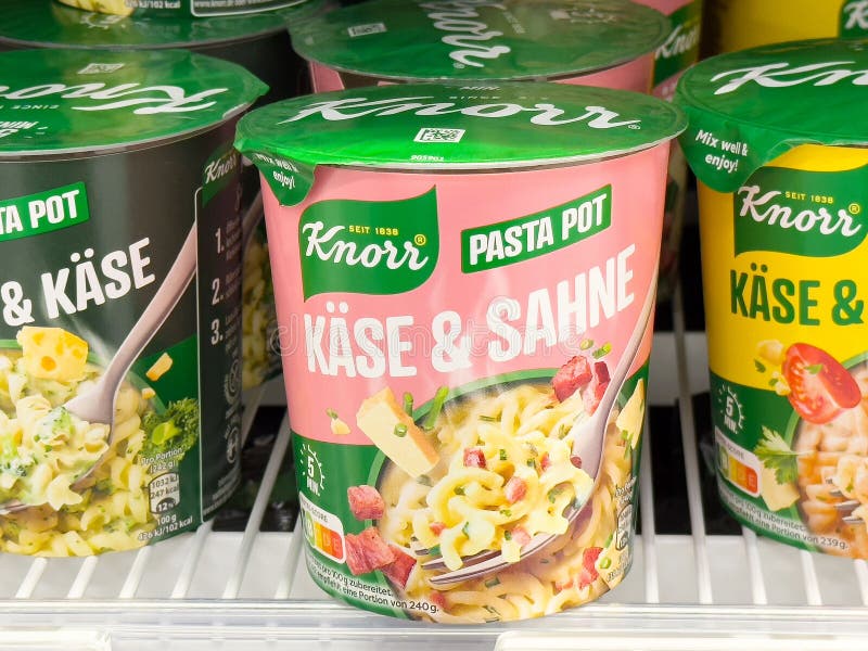 Packaged Knorr Pasta Pot Kase Sahne on Store Shelf Editorial Stock ...