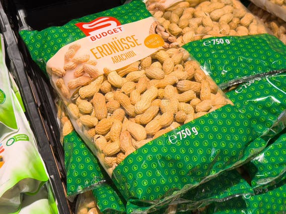 Packaged Peanuts in Grocery Store Display Editorial Stock Photo - Image ...
