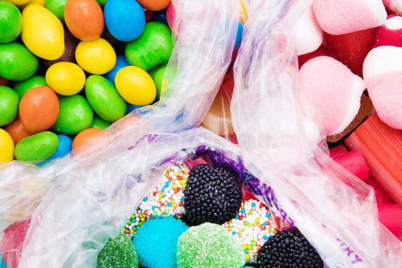 Sweets of Vibrant Colors Isolated Stock Photo - Image of assortment ...