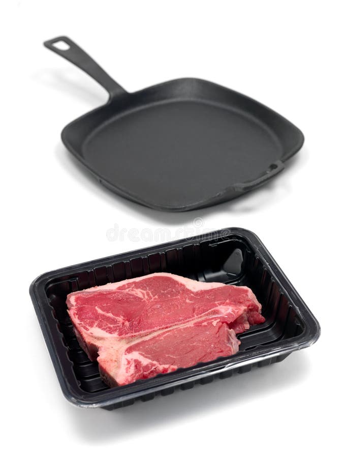 Packaged T Bone Steak stock photo. Image of slices, steak - 15165990