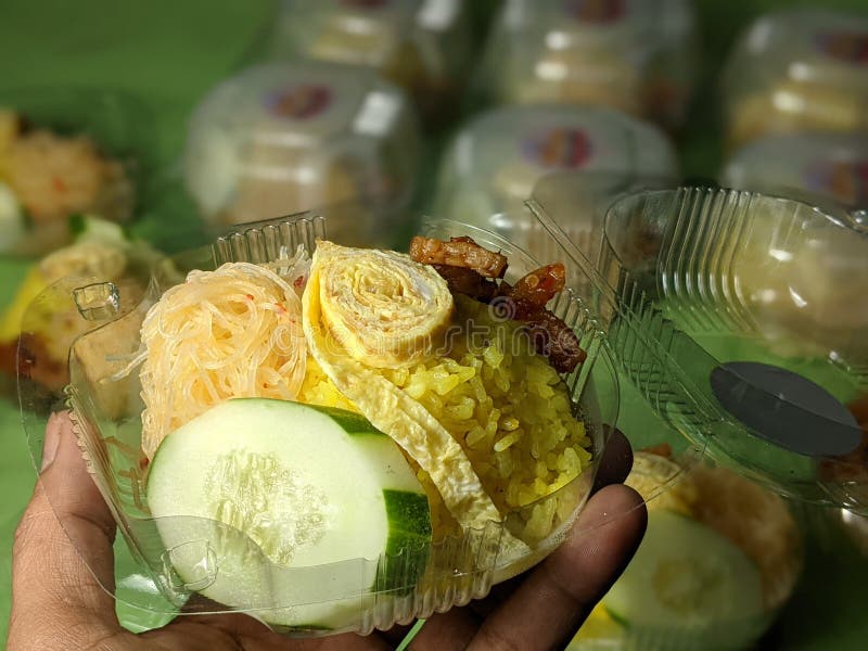 Packaged Yellow Rice Ready To Be Delivered To the Buyer Stock Image ...