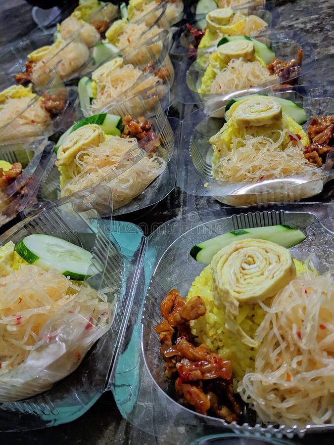 Packaged Yellow Rice Ready To Be Delivered To the Buyer Stock Image ...
