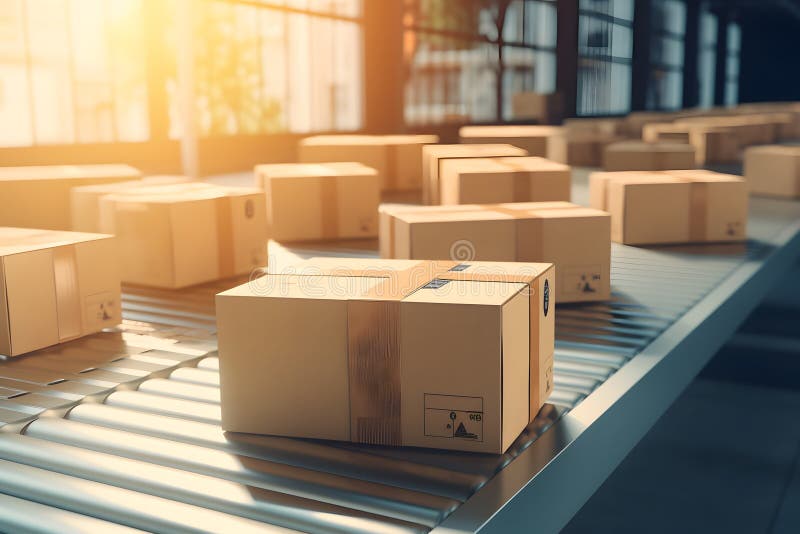 Packages Delivery, Packaging Service and Parcels, Cardboard Boxes on ...