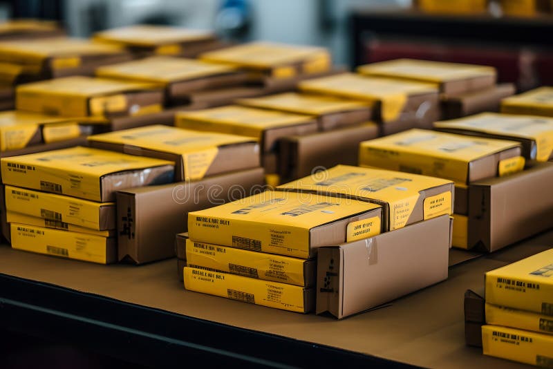 Packages Delivery, Packaging Service and Parcels, Cardboard Boxes on ...