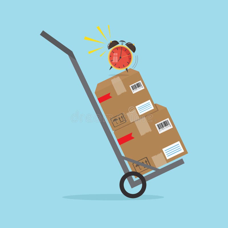 Man Push Trolley Box Stock Illustrations – 81 Man Push Trolley Box ...