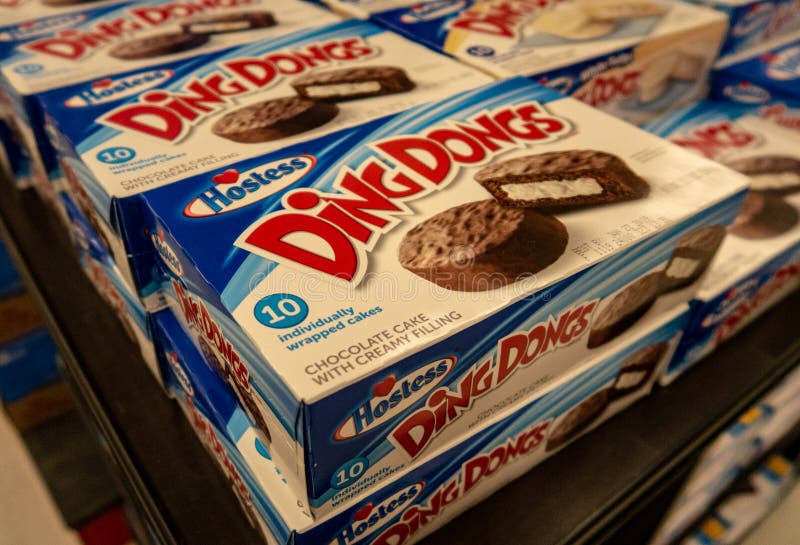 Packages of Ding Dongs editorial stock photo. Image of store - 183306133