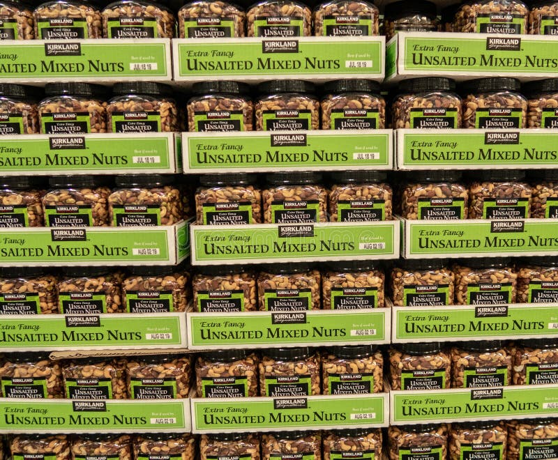 Packages of Kirkland Mixed Nuts Editorial Image - Image of products ...