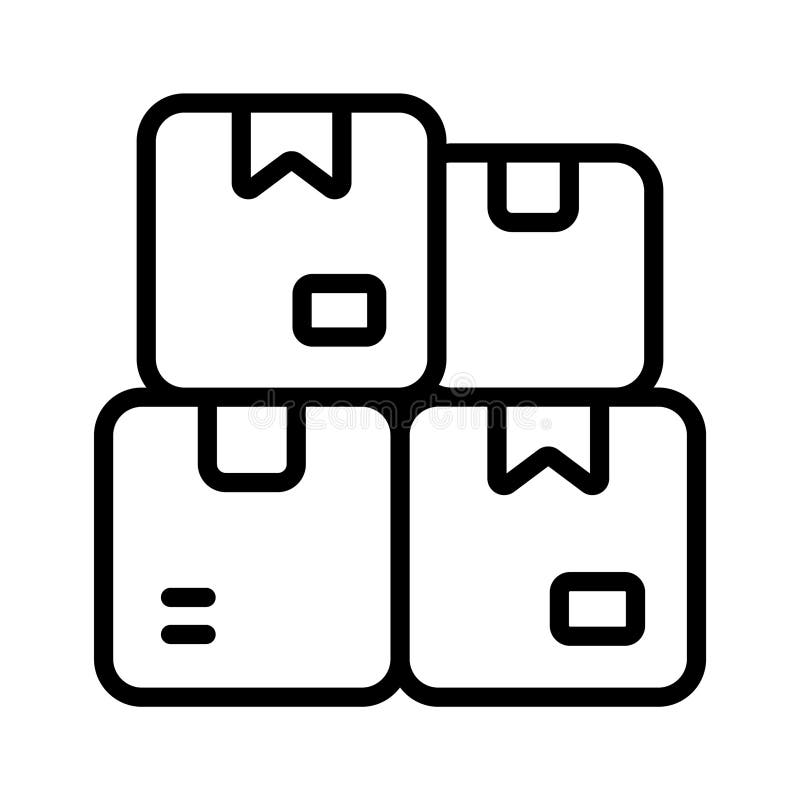 Packages stock vector. Illustration of cardboard, icon - 332227303