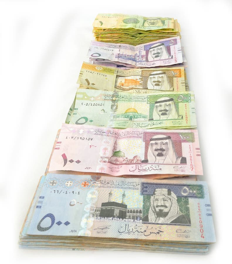 Package Paper Currency of Saudi Arabia Stock Photo - Image of abdul ...