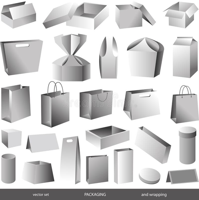 Packages stock vector. Illustration of plane, empty, economy - 33995232