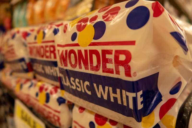 Packages of Wonder Bread Classic White Editorial Photography - Image of ...