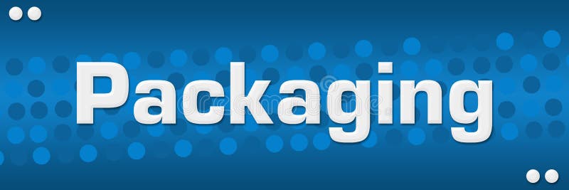 Packaging Blue Dots Background Stock Illustration - Illustration of ...