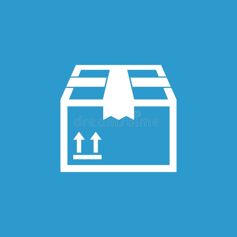 Packaging Box Icon With Arrow Symbol. Shipping Pack Simple Vector ...