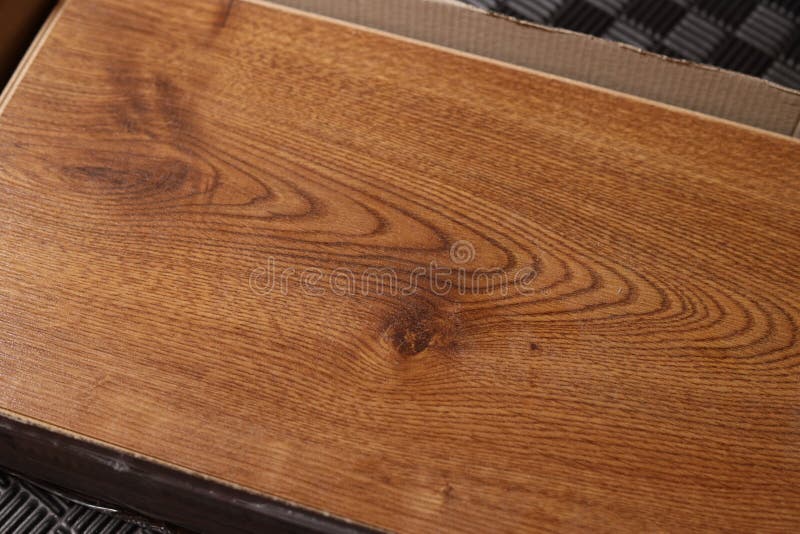 Packaging, Box with the Laminated Panel for the Floor Stock Photo ...