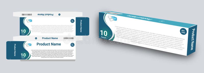 Packaging Box Template, Packaging Design Template. Stock Vector ...