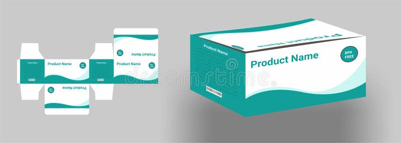 Packaging Box Template, Packaging Design Template. Stock Vector ...