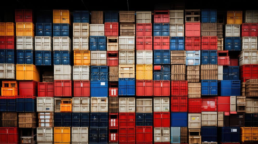 Packaging bulk boxes stock illustration. Illustration of versatile ...