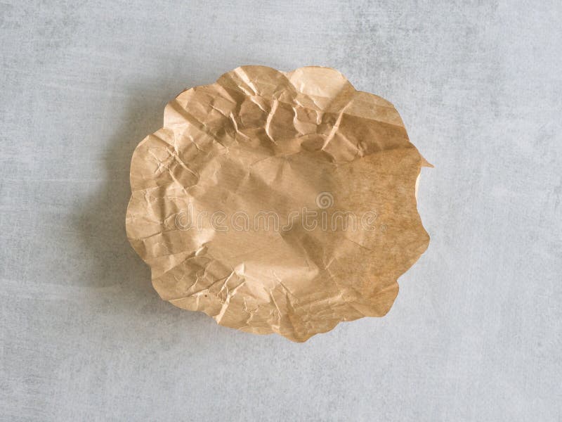 Packaging Craft Paper of a Round Decorative Shape. Stock Image - Image ...