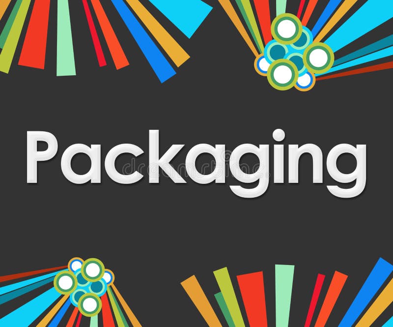 Packaging Colorful Background Cutout Horizontal Stock Illustration ...