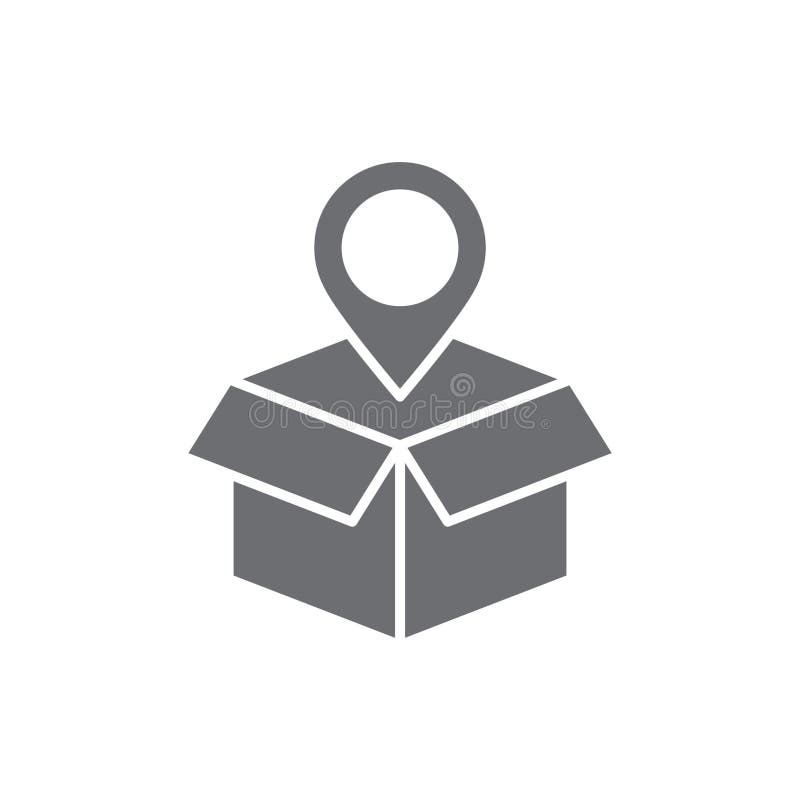 Packaging Delivery Location Concept. Stock Vector - Illustration of ...