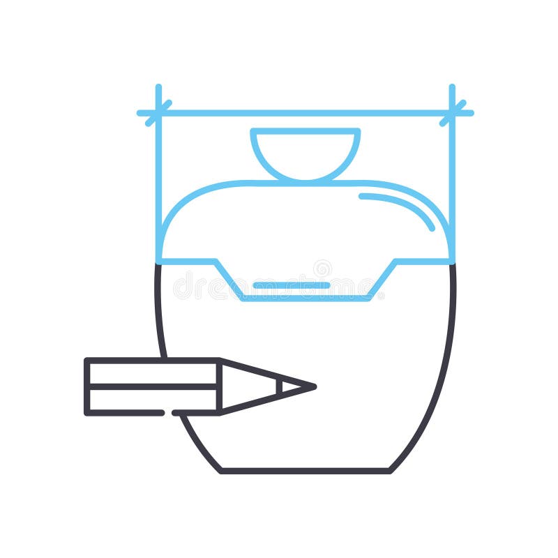 Packaging Design Line Icon, Outline Symbol, Vector Illustration ...