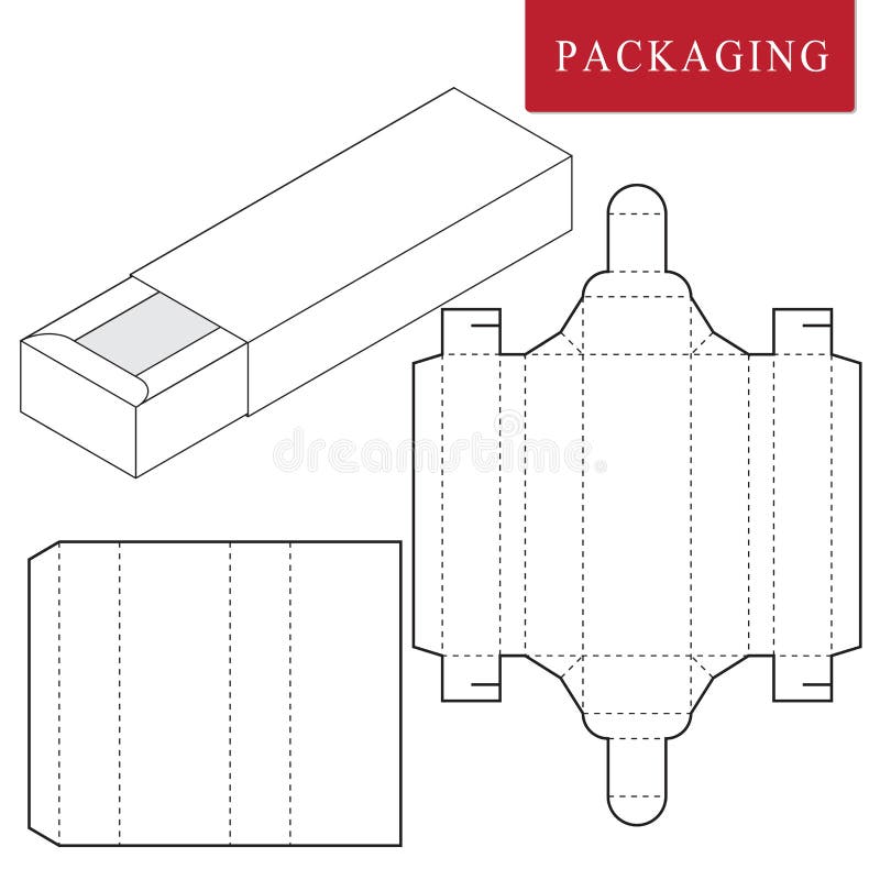Packaging Design.Vector Illustration of Box.Package Template. Isolated ...