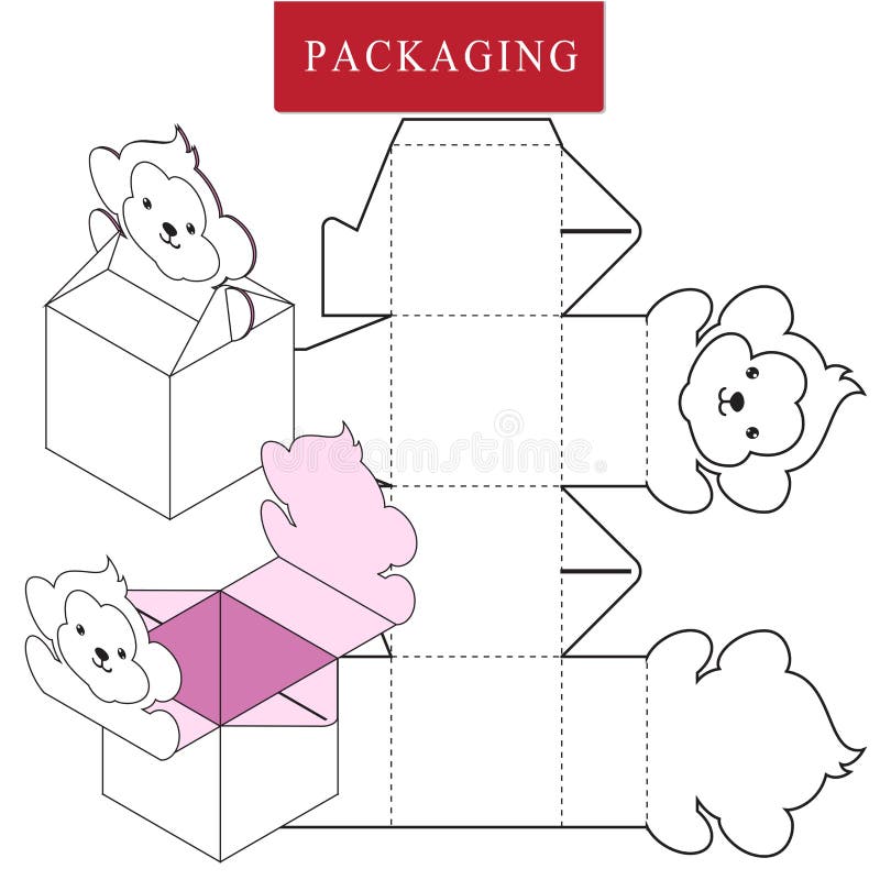 Packaging Design.Vector Illustration of Box.Package Template. Isolated ...