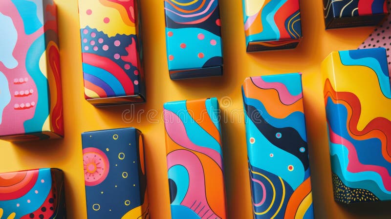 Packaging Design, Vibrant Colors on the Packaging Signify the Brands ...